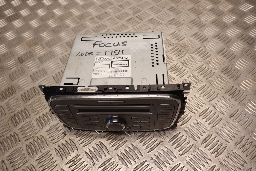 FOCUS MK2 RADIO CD 6000CD HEAD UNIT 8M5T-18C815-AA (SEE PHOTOS) 2008 ...