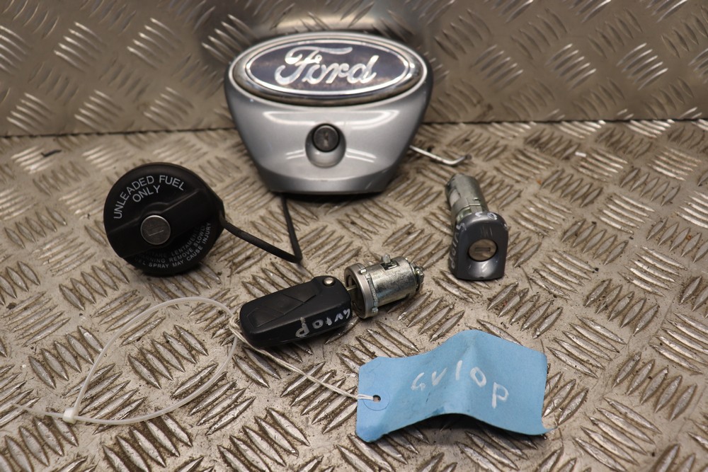 FORD KA MK2 KEY DOOR IGNITION FUEL CAP LOCK IN STRIBE GREY 2009-2016 ...
