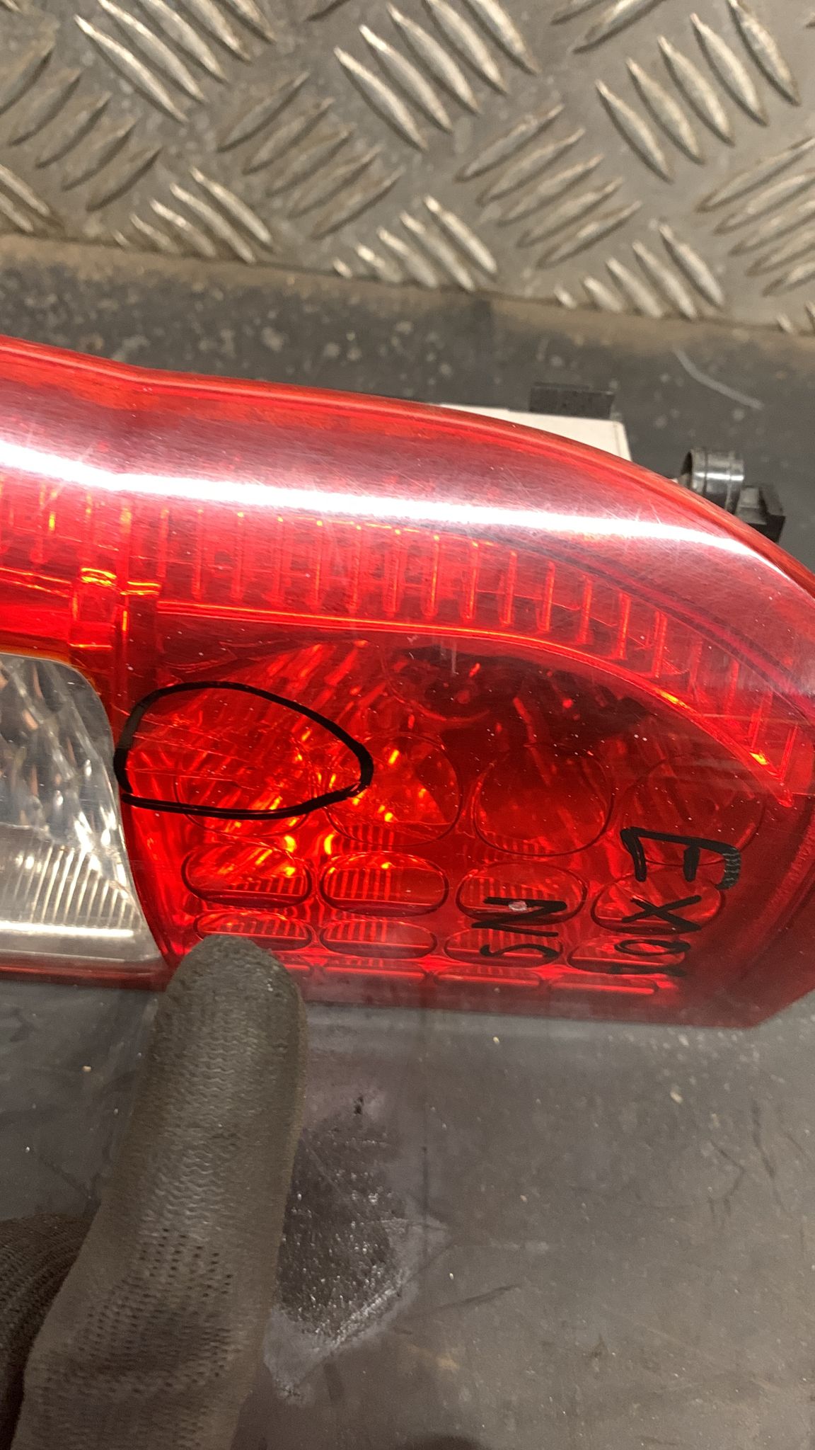 FORD TRANSIT MK7 NS REAR TAIL LIGHT CLUSTER (SEE PHOTOS) 2006-2014 EX08 ...
