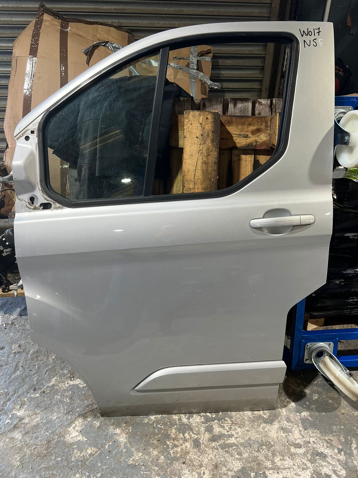 FORD TRANSIT CUSTOM MK8 NSF DOOR IN MOONDUST SILVER 2017-2018 WO17 ...