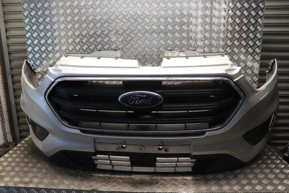 FORD TRANSIT CUSTOM MK8 FRONT BUMPER MOONDUST SILVER WITH SENSORS 2018 ...