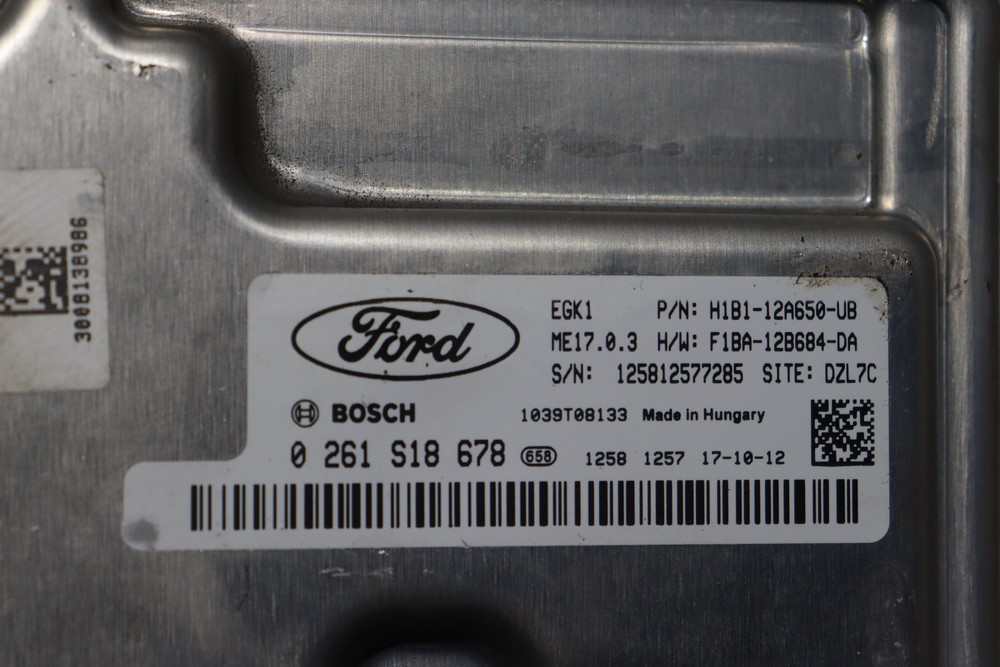 FORD FIESTA MK8 1.1 PETROL EURO6 ENGINE ECU H1B1-12A650-UB 2017-2020 ...