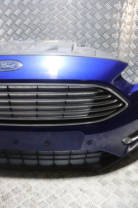 FORD FOCUS MK3 FRONT BUMPER COMPLETE DEEP IMPACT BLUE (SEE PHOTOS) 15 ...