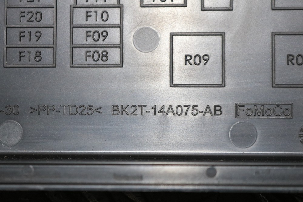 FORD TRANSIT CUSTOM MK8 ENGINE BAY FUSE BOX COVER BK2T-14A075-AB 2013 ...