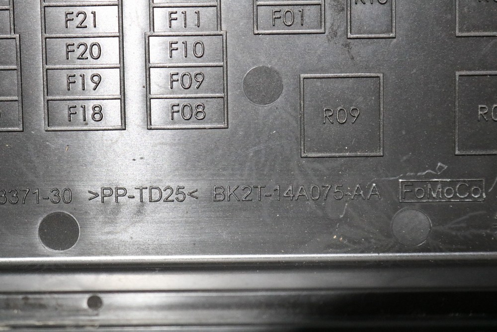 FORD TRANSIT CUSTOM MK8 ENGINE BAY FUSE BOX COVER BK2T-14A075-AA 2013 ...