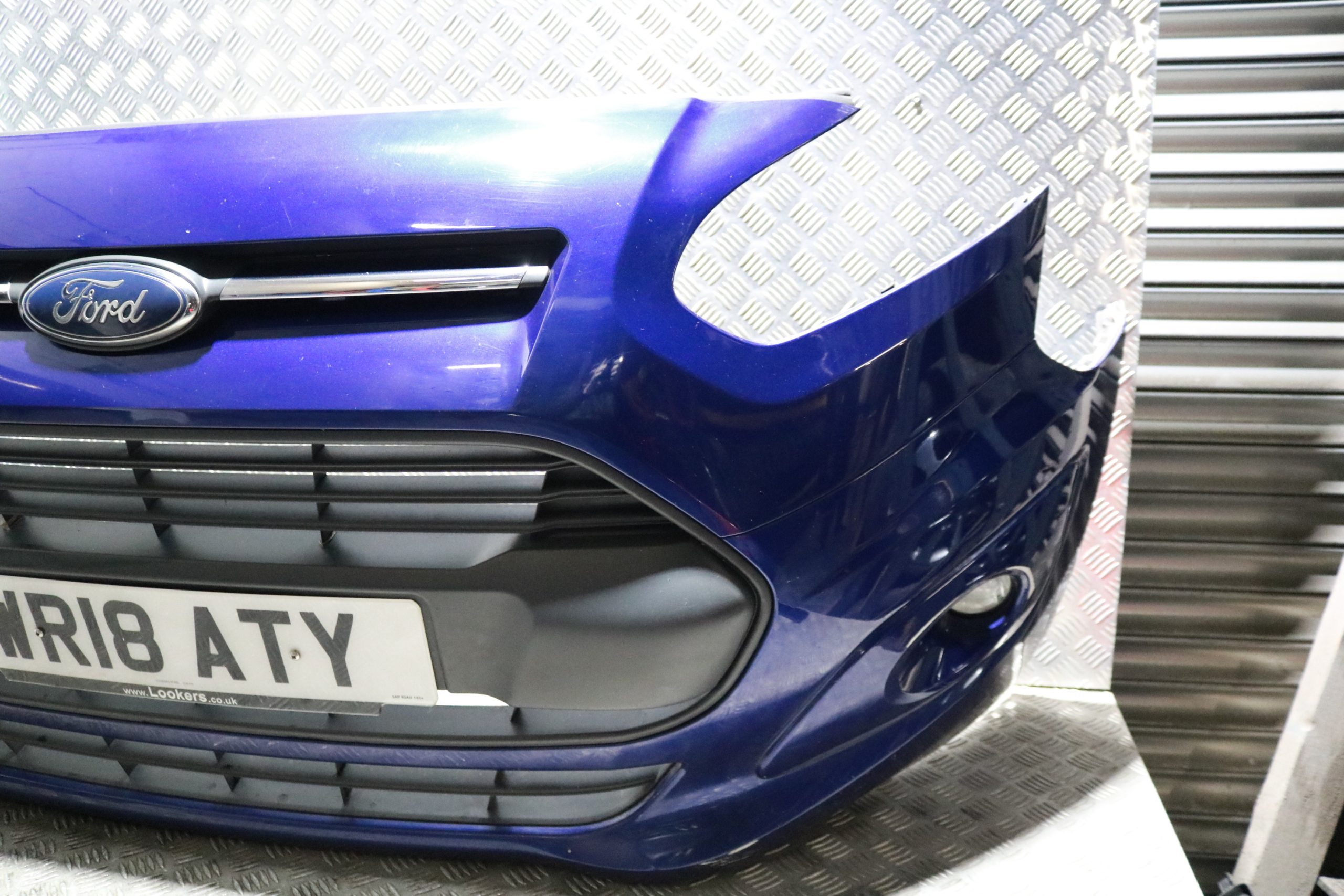 FORD TRANSIT CONNECT MK2 FRONT BUMPER DEEP IMPACT BLUE (SEE PHOTOS) 14 ...
