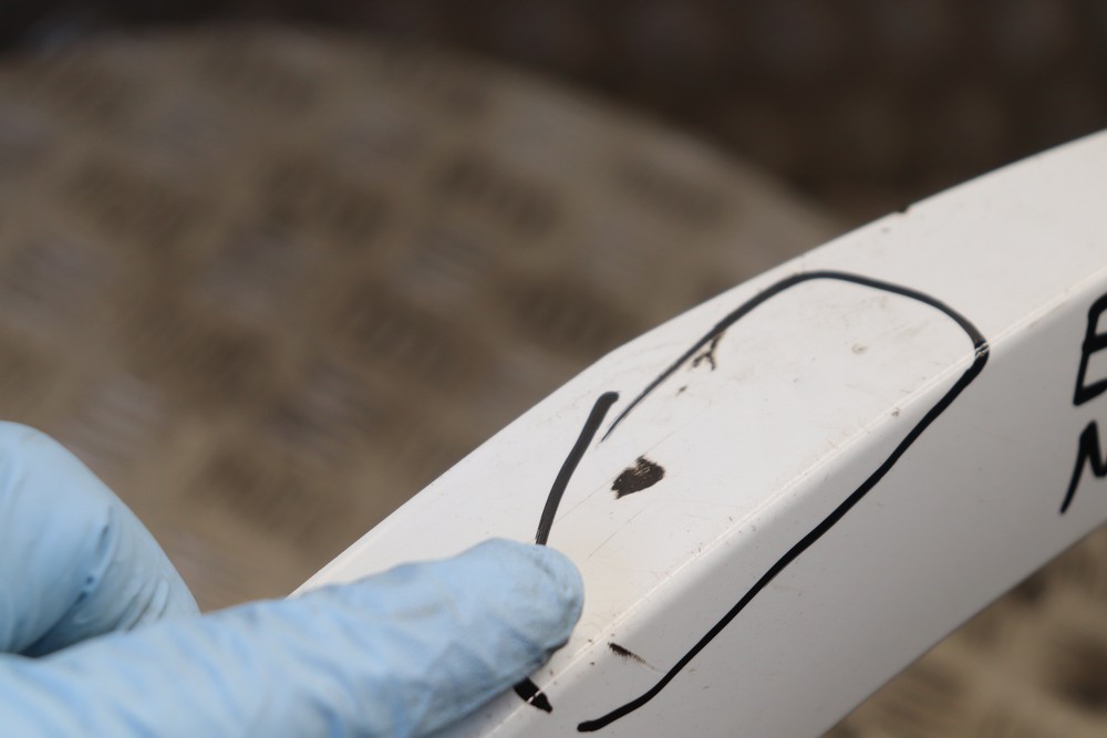 FORD KUGA MK2 NSR REAR WHEEL ARCH TRIM FROZEN WHITE (SEE PHOTOS) 2013 ...