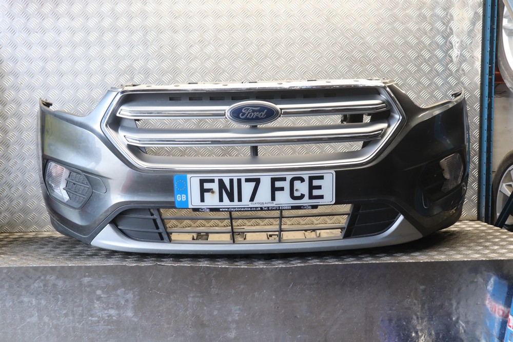 FORD KUGA MK2 FRONT BUMPER COMPLETE IN MAGNETIC GREY 2017-2019 FN17 ...