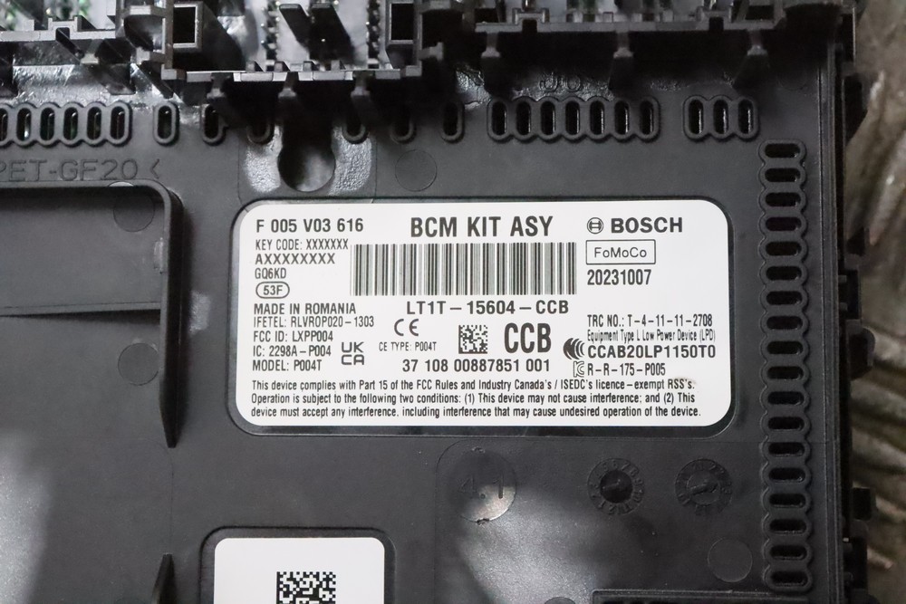 FORD TRANSIT CONNECT MK2 BCM BODY CONTROL MODULE LT1T-15604-CCB 2019 ...