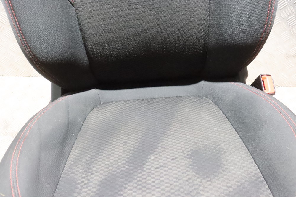 FORD FIESTA MK8 ST-LINE FRONT DRIVER CLOTH SEAT (RED STITCH) 5DR 2017 ...