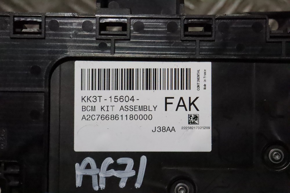FORD TRANSIT CUSTOM MK8 BCM BODY CONTROL MODULE KK3T-15604-FAK 2018 ...
