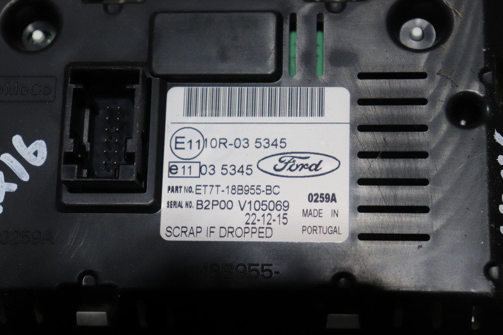 FORD TRANSIT COURIER MK1 DISPLAY SCREEN ET7T-18B955-BC 2014-2017 HX16 ...