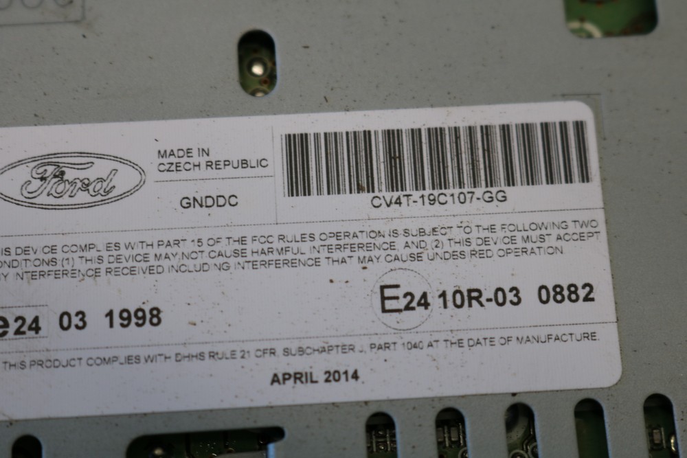 FORD KUGA MK2 RADIO CD HEAD UNIT CV4T-19C107-GG 2013-2016 WG14 – Gala ...