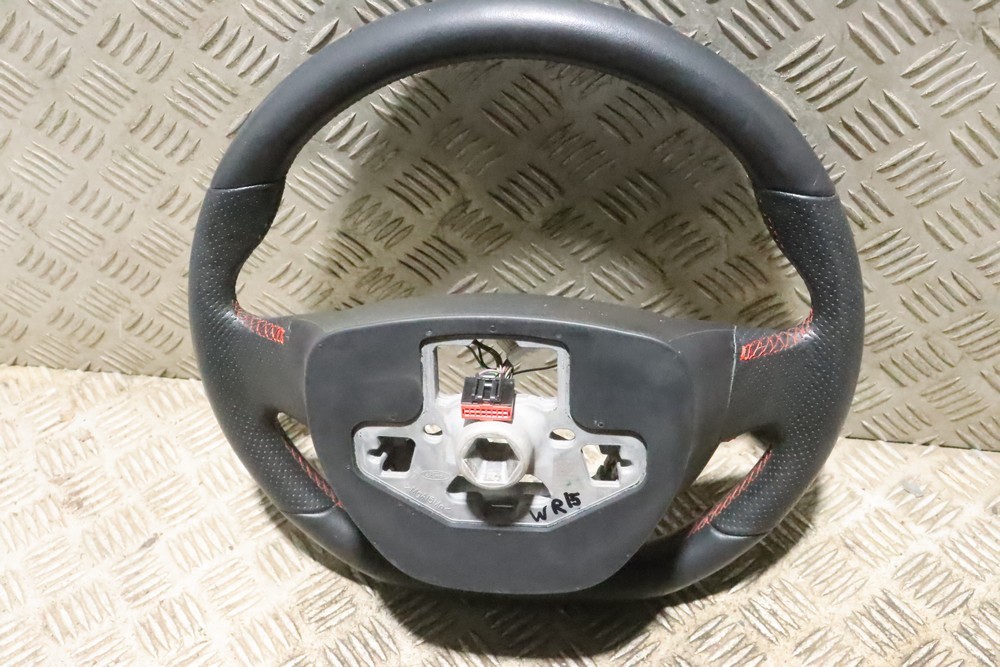 FORD FOCUS MK3 ZETEC S STEERING WHEEL EGN15-3600-ED (RED STITCH) 2015 ...